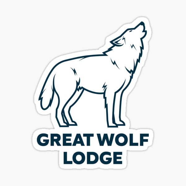 "great wolf lodge Sticker" Sticker for Sale by AlaaAlmasriArt | Redbubble