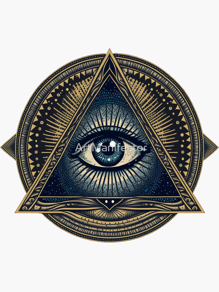 "All Seeing Eye" Sticker for Sale by ArtManifestor | Redbubble