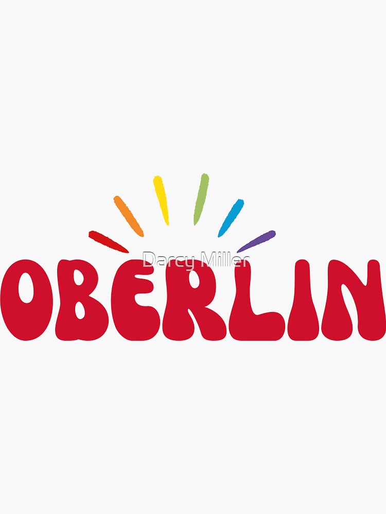 "oberlin rainbow" Sticker for Sale by djmiller930 | Redbubble