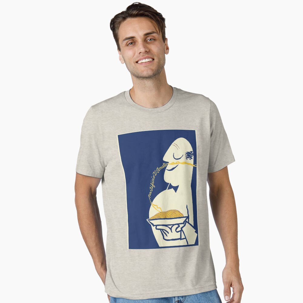 "Vintage Italian Pasta Poster Whimsical Food Art Italy" Poster for Sale ...