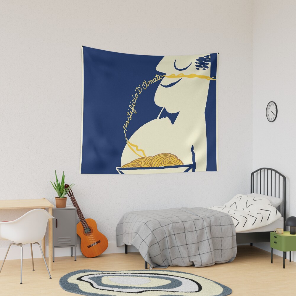 "Vintage Italian Pasta Poster Whimsical Food Art Italy" Poster for Sale ...