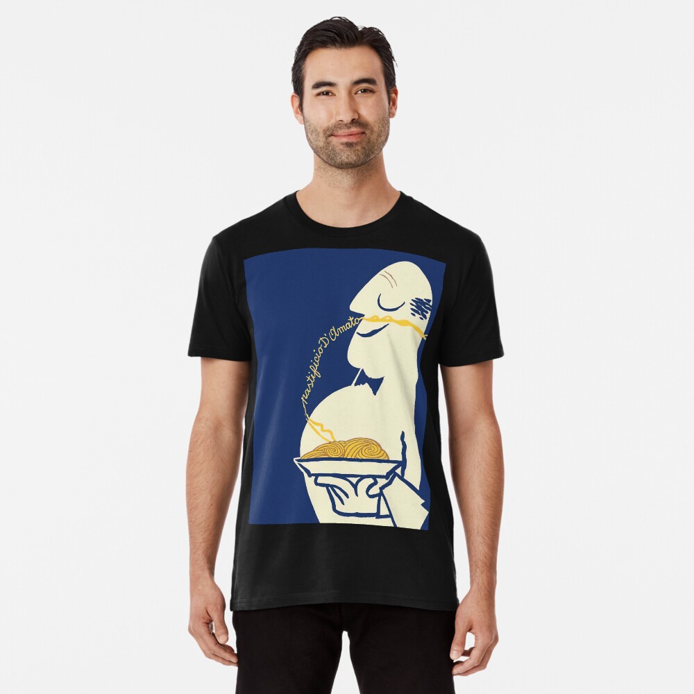 "Vintage Italian Pasta Poster Whimsical Food Art Italy" Poster for Sale ...