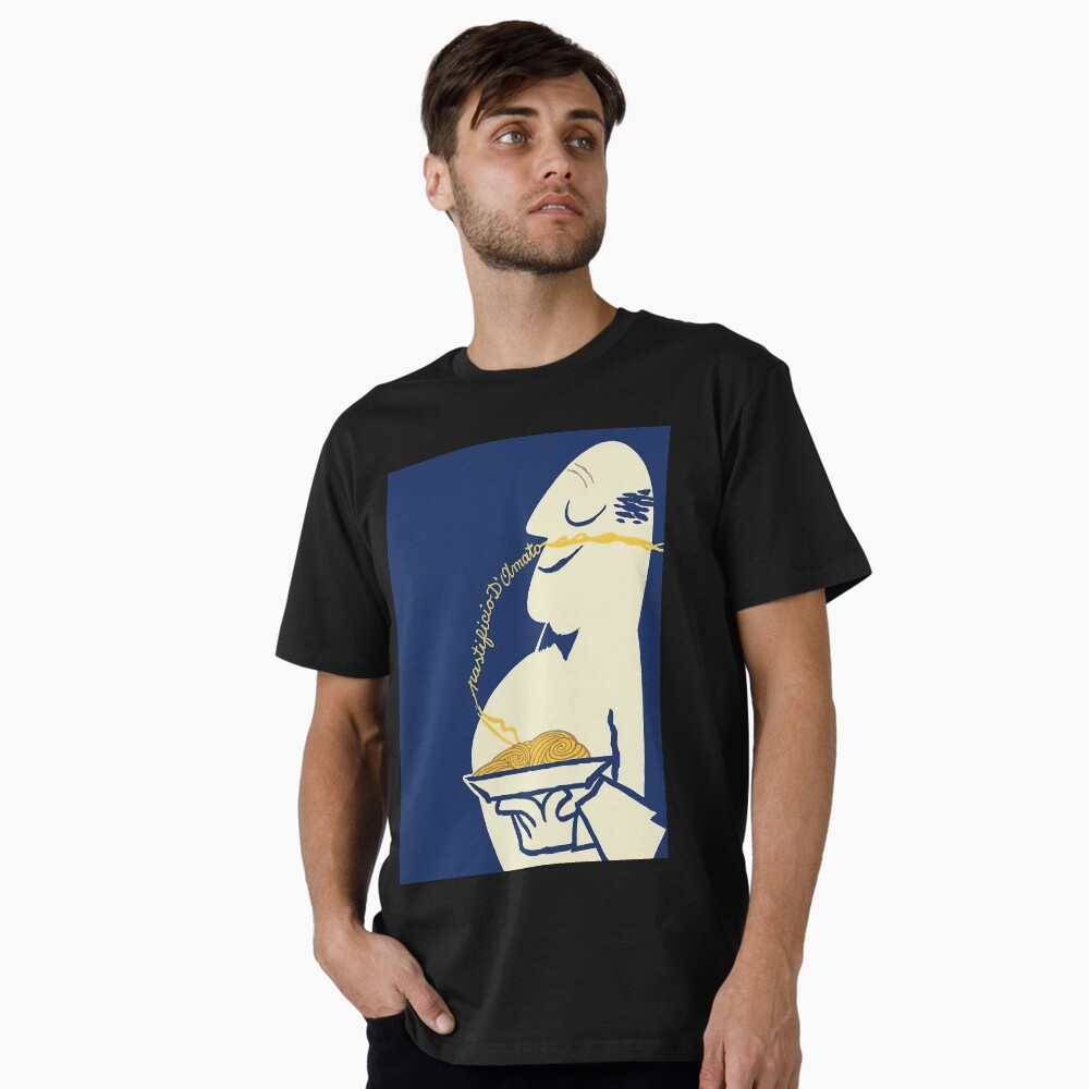 "Vintage Italian Pasta Poster Whimsical Food Art Italy" Poster for Sale ...