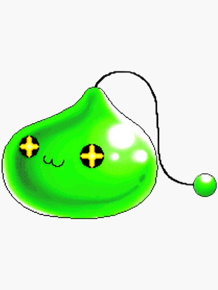 "Maplestory Green Slime Friend" Sticker for Sale by GreasyGerbil ...