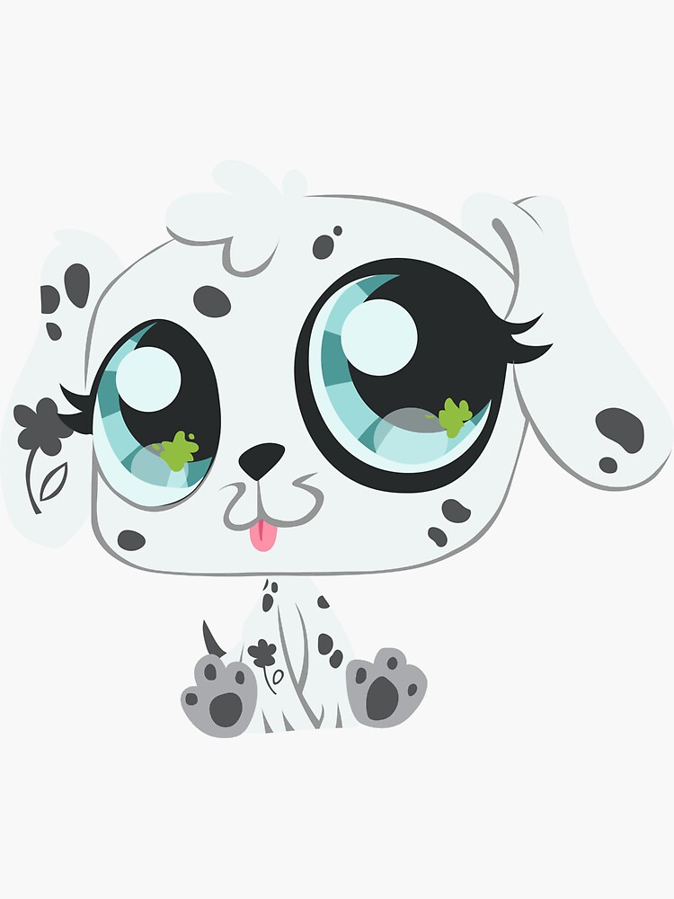 "LPS #469 Dalmatian" Sticker for Sale by expiredoats | Redbubble