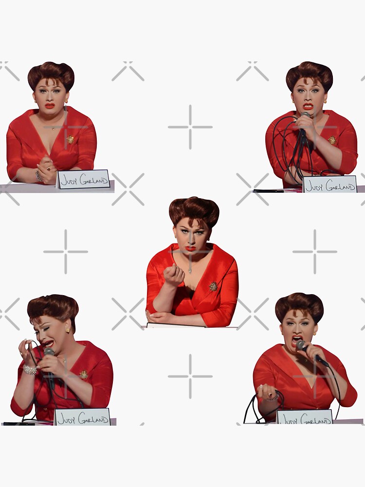 "Jinkx Monsoon Judy Garland Sticker Mix" Sticker for Sale by drag-fan ...