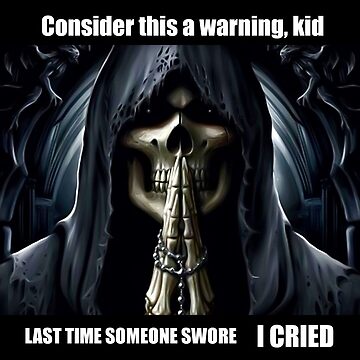 "Skeleton Meme Warning" Greeting Card for Sale by SirJager | Redbubble