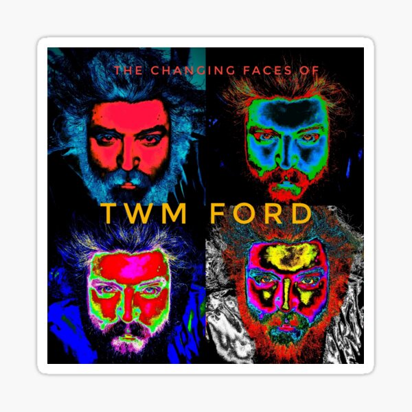 "The Changing Faces of Twm Ford " Sticker for Sale by fordlltwm | Redbubble