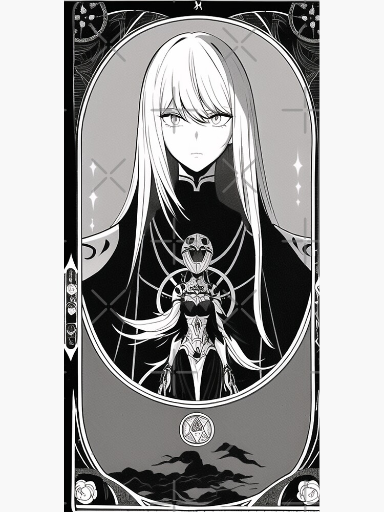 "2B Nier Automata Tarot Card " Sticker for Sale by AI-House | Redbubble