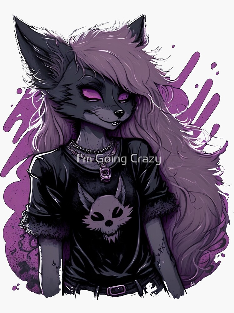 "Goth Furries #14" Sticker for Sale by imgoingcrazy | Redbubble
