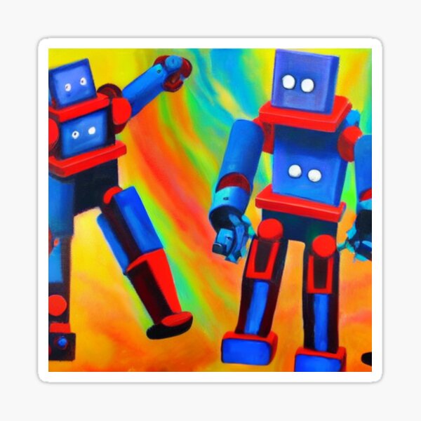 "Psycho Madness - Dimensional Robots" Sticker for Sale by PsychoMadness ...