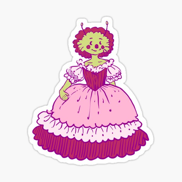 "Flower Fairy in a Frilly Dress Sticker " Sticker for Sale by ...