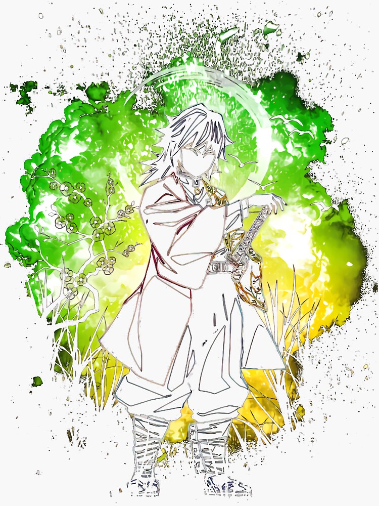 "Gi-yu Water Hashira Silhouette" Sticker for Sale by bfmstore203 ...