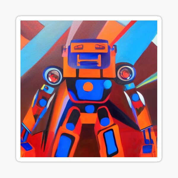 "Psycho Madness - Cyber Robot" Sticker for Sale by PsychoMadness ...