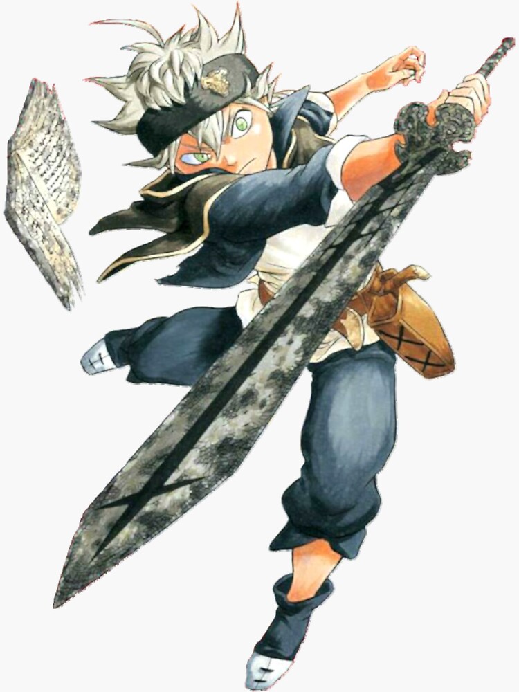 "Black Clover Asta Sword Design" Sticker for Sale by AestheticKiwi ...