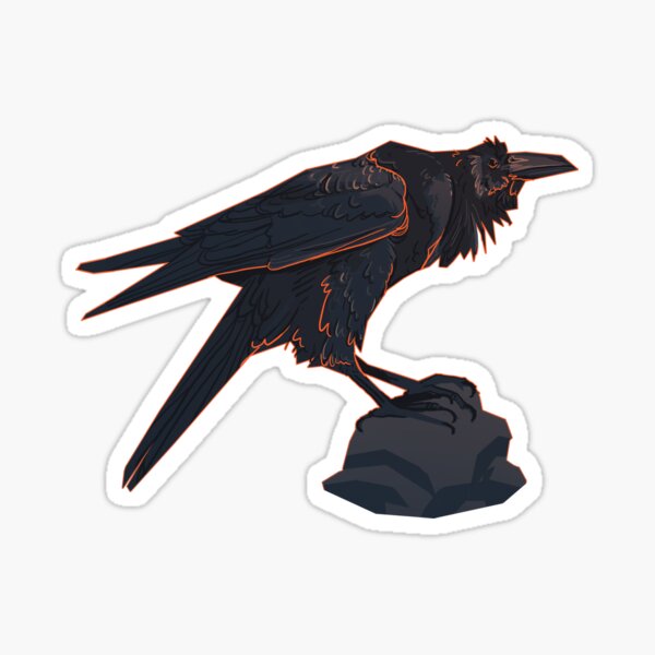 "Raven" Sticker for Sale by FionaCreates72 | Redbubble