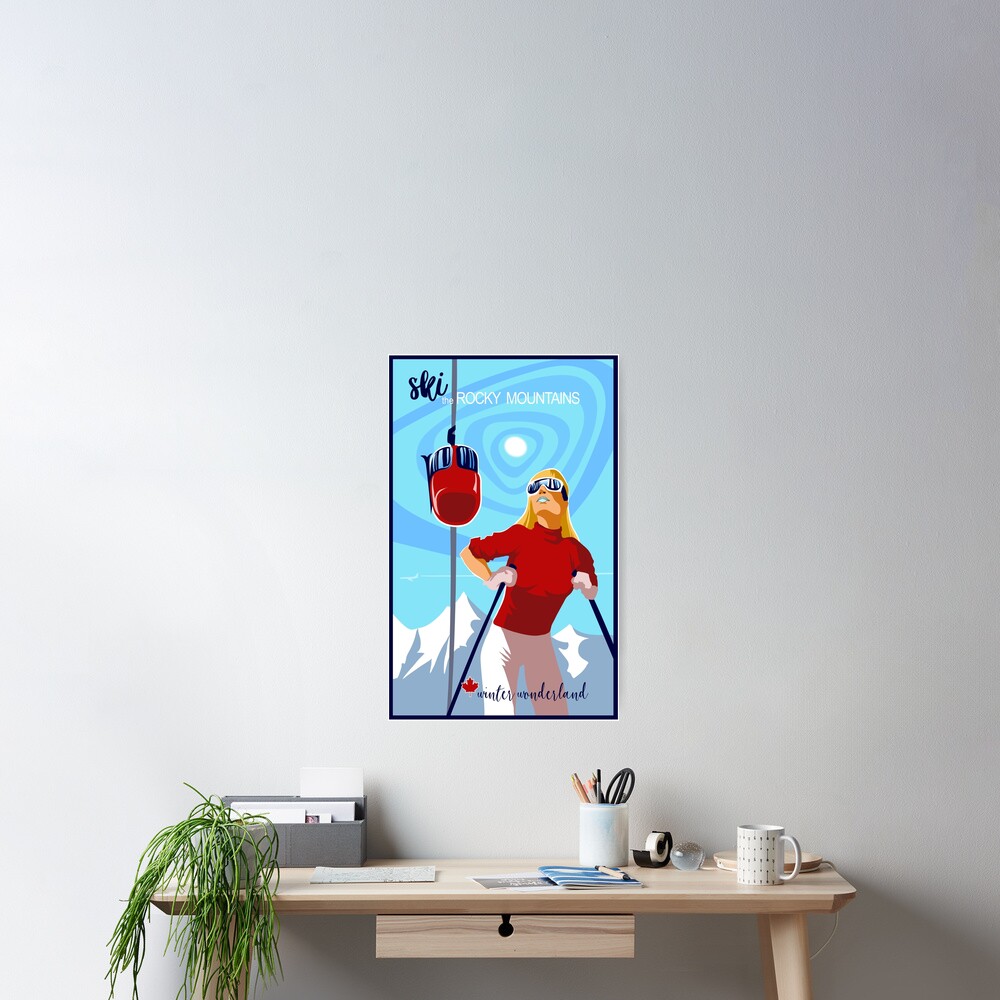 "Retro alpine ski poster" Poster for Sale by SFDesignstudio | Redbubble