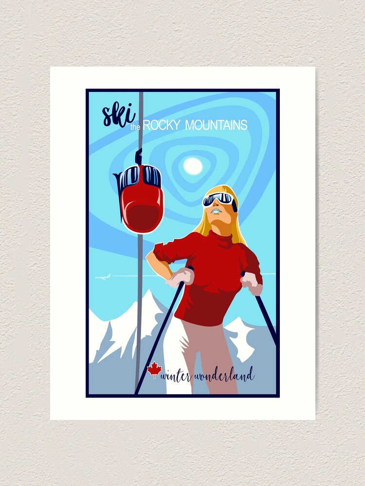 "Retro alpine ski poster" Art Print for Sale by SFDesignstudio | Redbubble