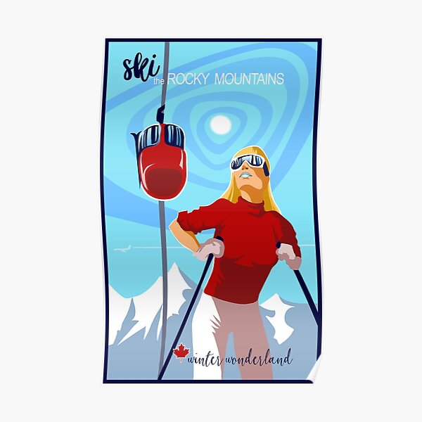 "Retro alpine ski poster" Poster for Sale by SFDesignstudio | Redbubble