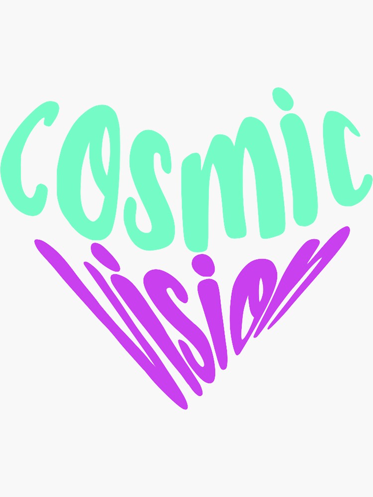 "cosmic vision aesthetic " Sticker for Sale by lilykaylea | Redbubble