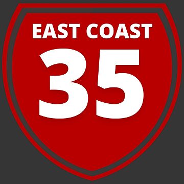 "East Coast State Highway 35" Sticker for Sale by MaddSpider | Redbubble