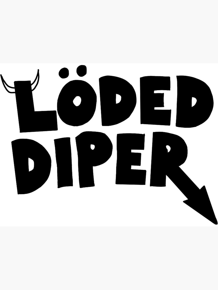 "Loded Diper " Sticker for Sale by Kavya2008 | Redbubble