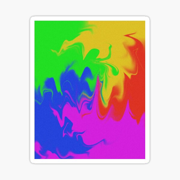 "Abstract Color Design" Sticker for Sale by Artsbykk | Redbubble
