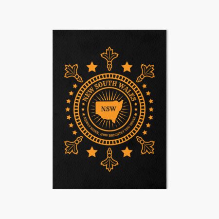 "New South Wales Map Motto - Newly Risen How Brightly You Shine - NSW ...