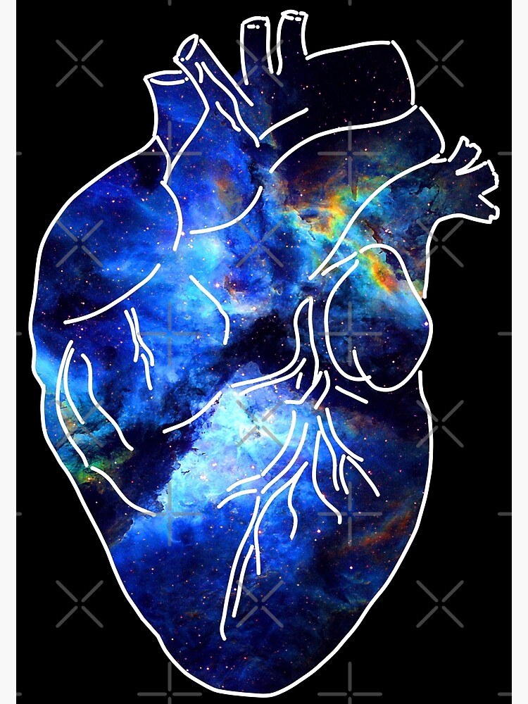 "Heart Full of Infinity Space Anatomy" Poster for Sale by GEEK-FACTORY ...