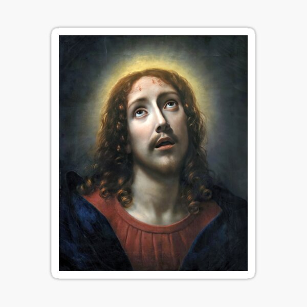 "Jesus Christ Agony in the Garden Gethsemane - Carlo Dolci Passion Mount Olives " Sticker for ...