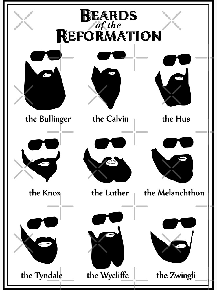 "Beards of the Reformation" Poster for Sale by SeeScotty | Redbubble
