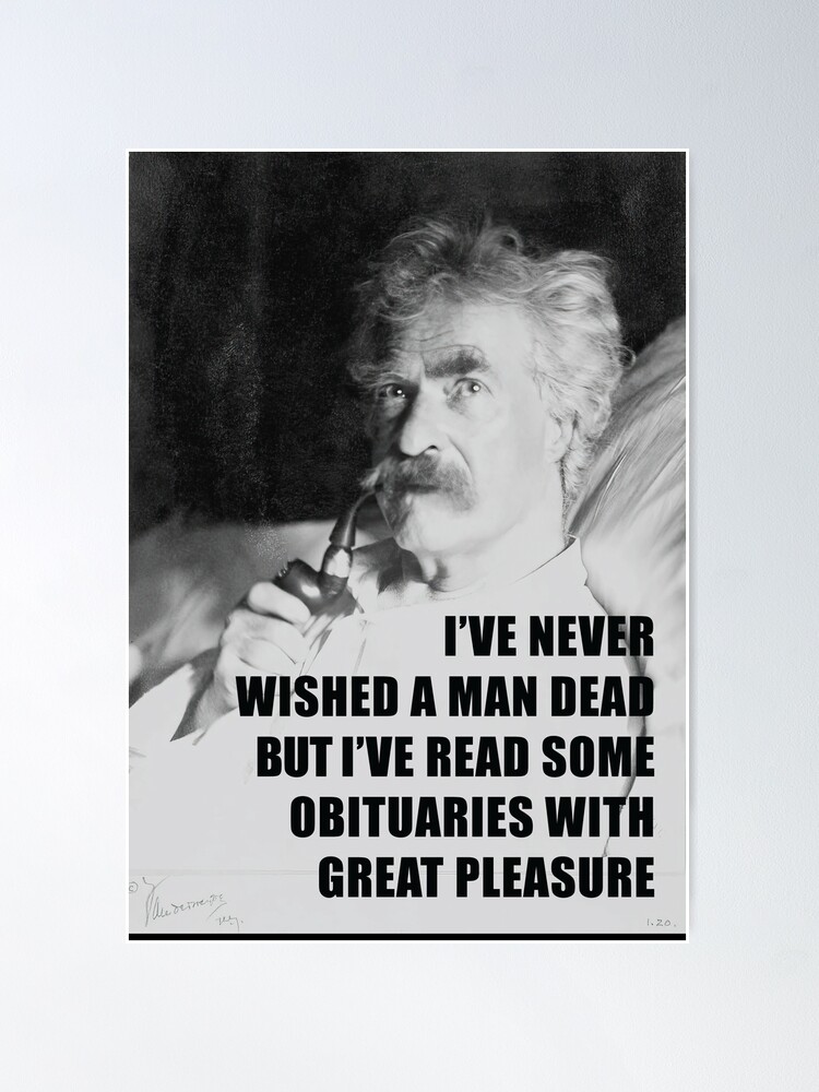 Mark Twain Poems About Death