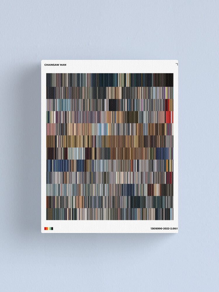 " Chainsaw Man (2022) Color Palette Textless" Canvas Print for Sale by ...