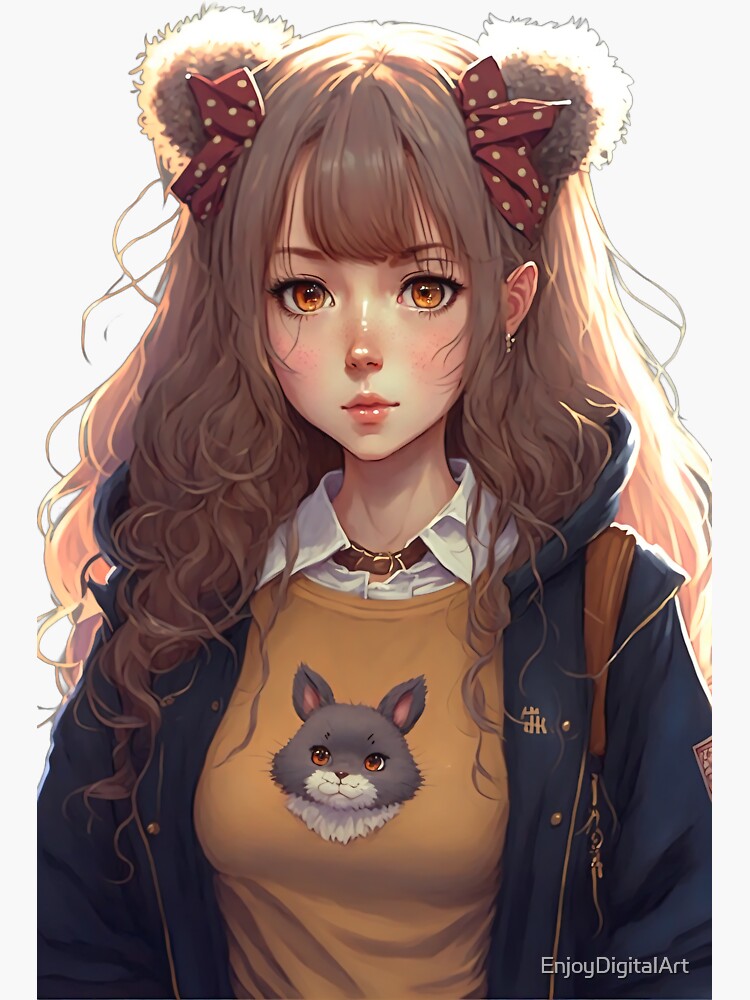 Ayumi Anime Manga Girl Sticker For Sale By Enjoydigitalart Redbubble