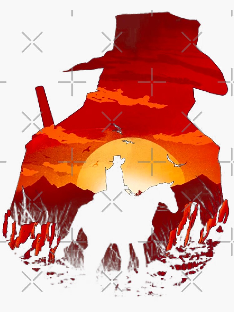"Arthur Morgan RDR2" Sticker for Sale by SussyMerch | Redbubble