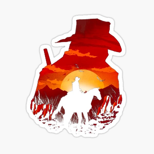 "Arthur Morgan RDR2" Sticker for Sale by SussyMerch | Redbubble