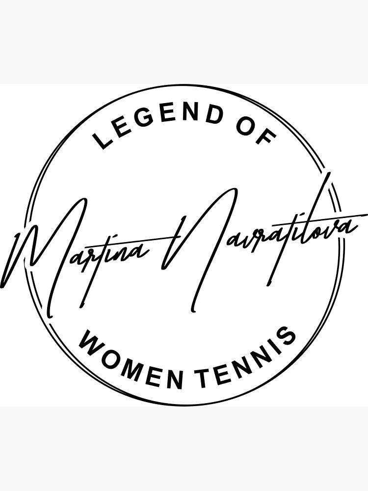 "Martina Navratilova signature tennis women" Poster for Sale by ...