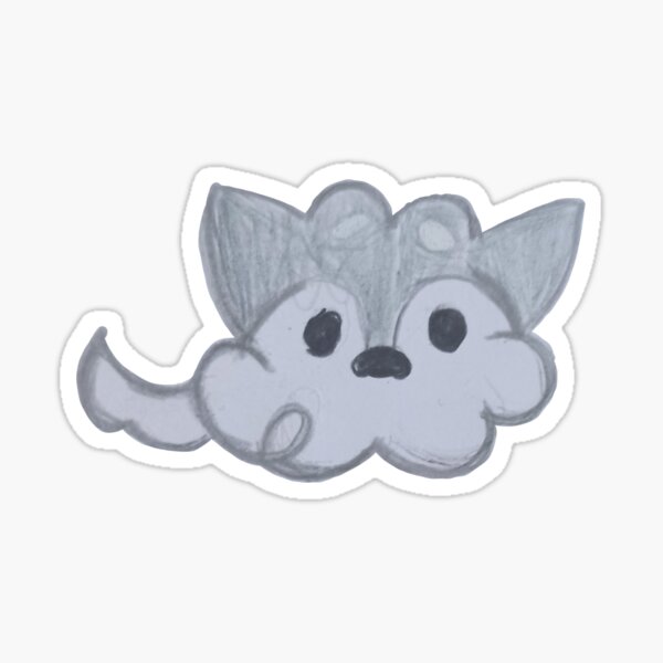 "Wolfie " Sticker for Sale by Thaiglasses96 | Redbubble