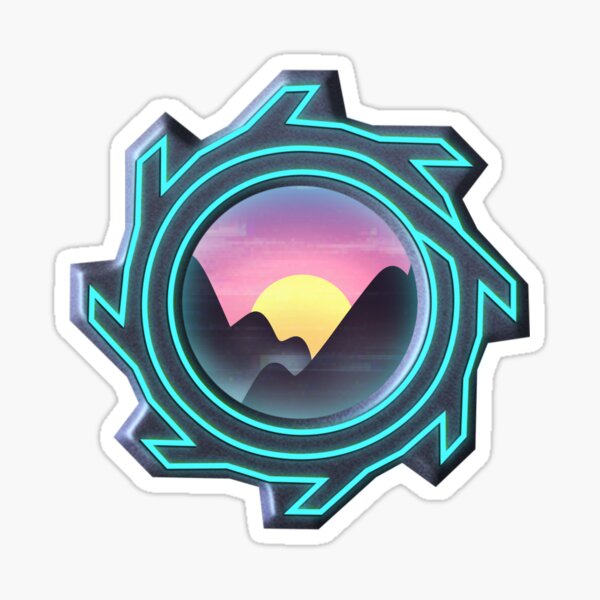 "New Frontiers Portal Gear" Sticker for Sale by blurdoesart | Redbubble