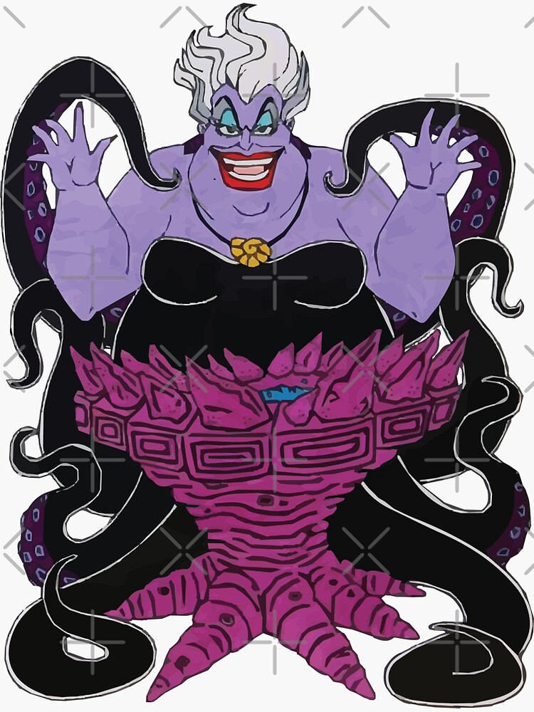 "Ursula" Sticker for Sale by GeneralAladeen | Redbubble