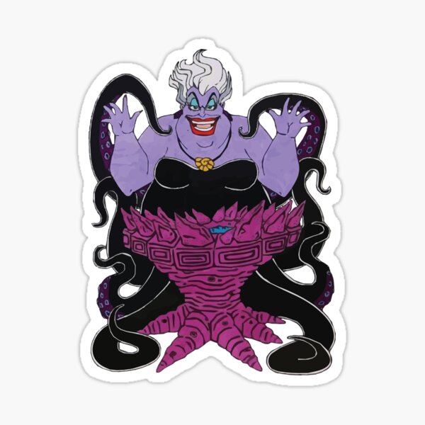 "Ursula" Sticker for Sale by GeneralAladeen | Redbubble