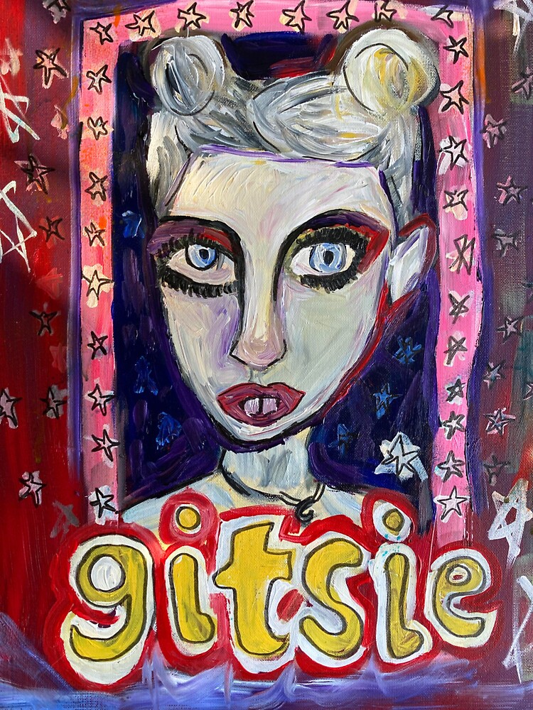 Pegatina «Party Monster Gitsie Chloe sevigny Dibujo de dibujos animados ...