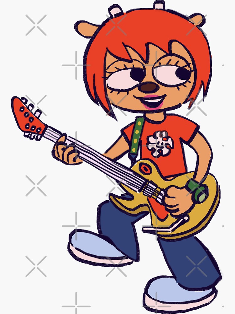 "I draw lammy the jammer with her guitar / um jammer lammy" Sticker for ...