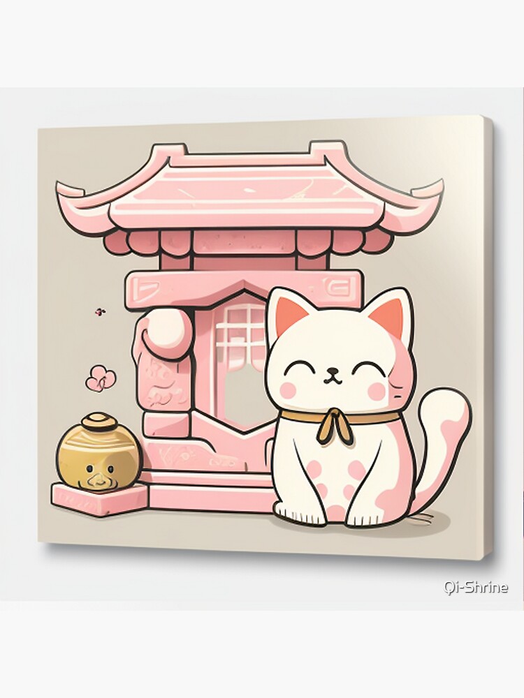 "Kawaii Shrine" Sticker for Sale by Qi-Shrine | Redbubble
