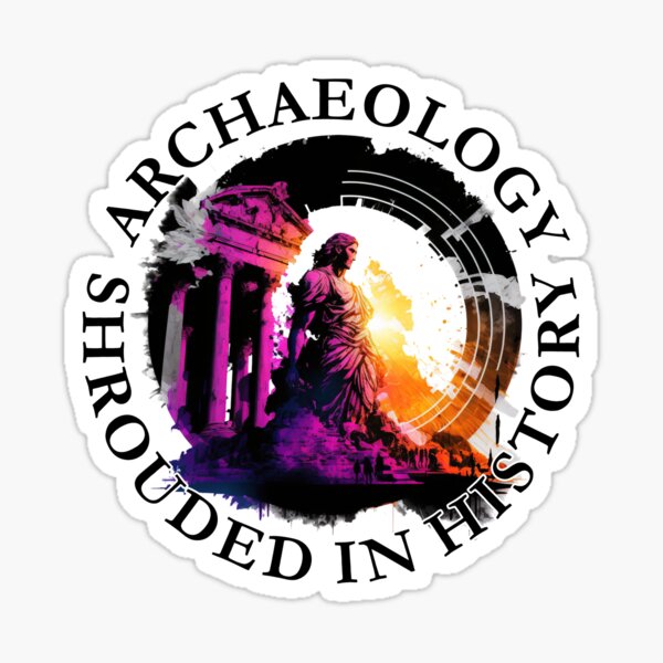 "Archaeology shrouded in history." Sticker for Sale by DEGryps | Redbubble
