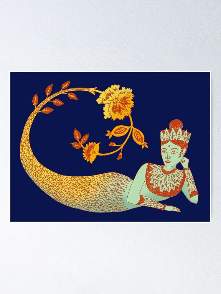 "Flower Devi Green Goddess" Poster by SusanSanford | Redbubble