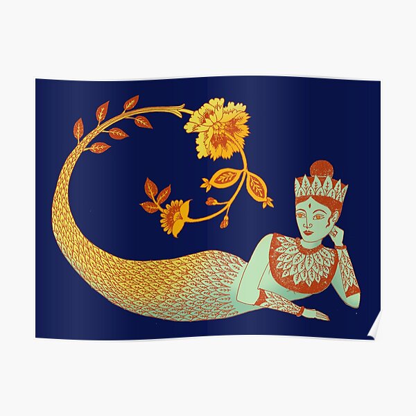 "Flower Devi Green Goddess" Poster by SusanSanford | Redbubble