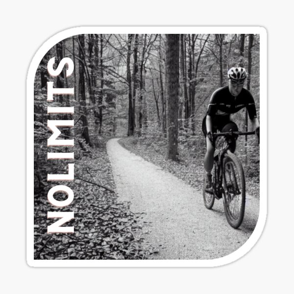 "No Limits Gravel Ride" Sticker for Sale by Exoverse | Redbubble