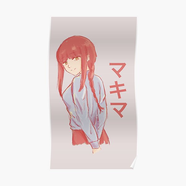 "Chainsaw Man - Makima" Poster for Sale by rapunchell | Redbubble