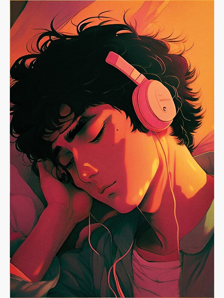 "Kawaii Anime Aesthetic Guy" Sticker for Sale by Inner-Light | Redbubble